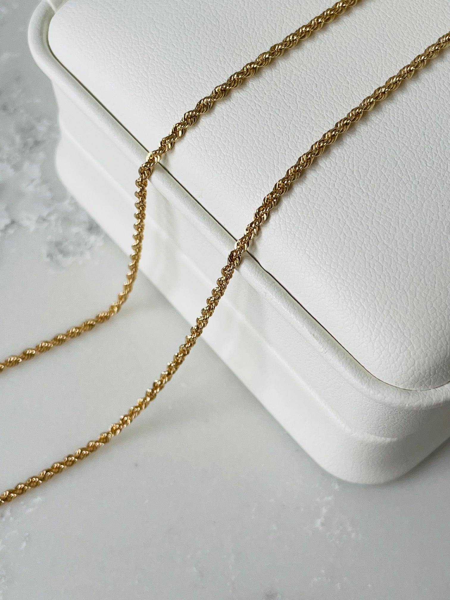 18ct Yellow Gold Rope Chain – Fine Basics